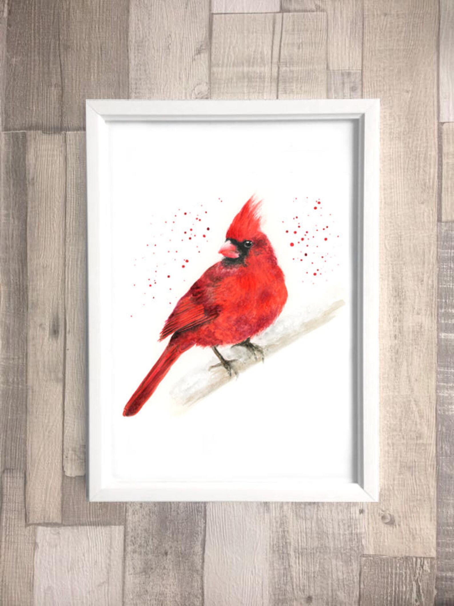 Cardinal Art Cardinal Bird Cardinal Print Cardinal Gifts - Etsy