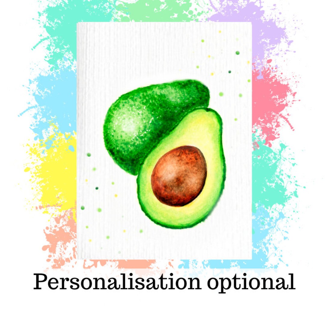 Avocado Card Avocado Birthday Card Vegan Card Vegetarian - Etsy