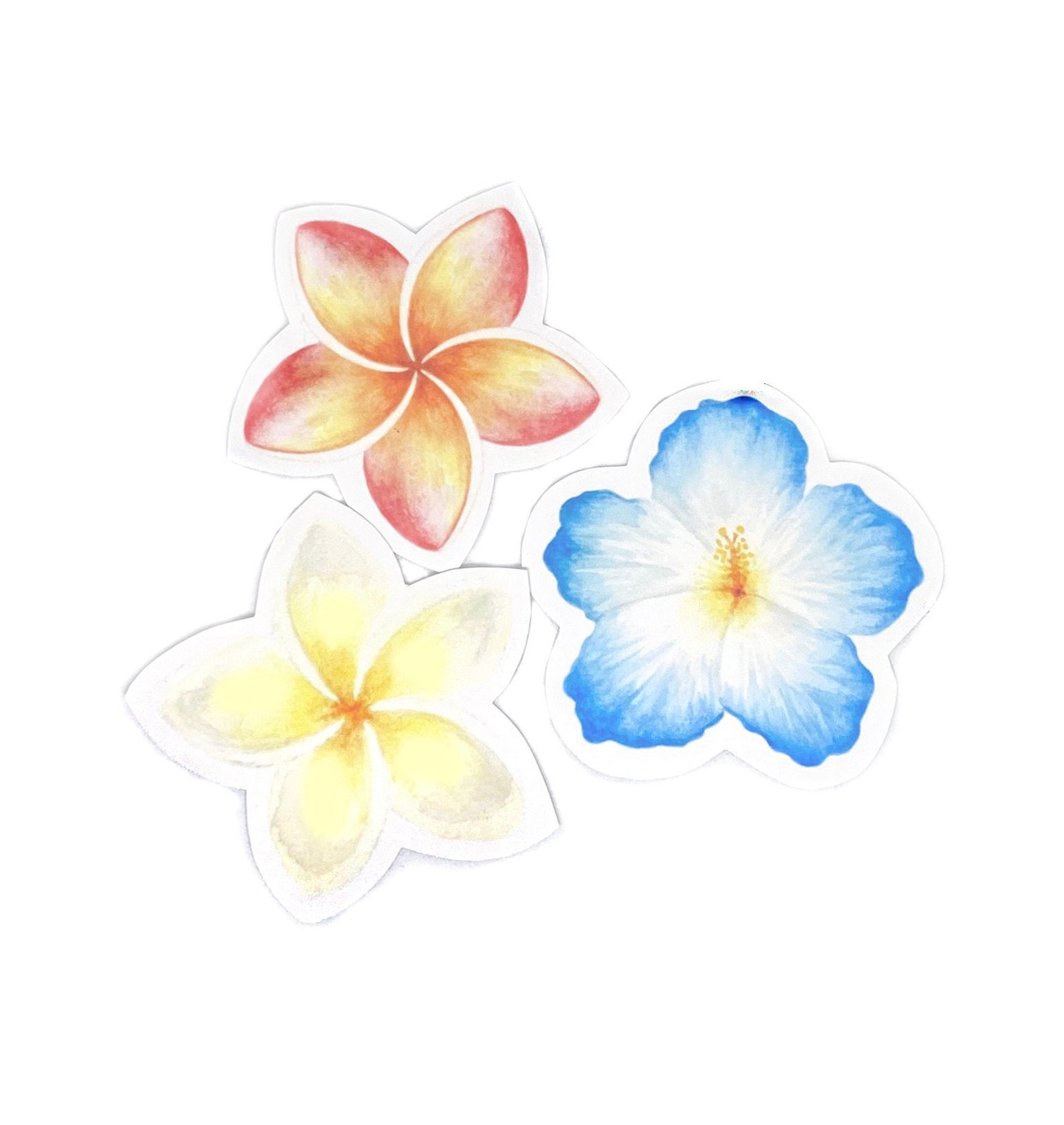 Hibiscus Sticker, Flower Sticker, Hawaii, Nature Sticker, Laptop ...