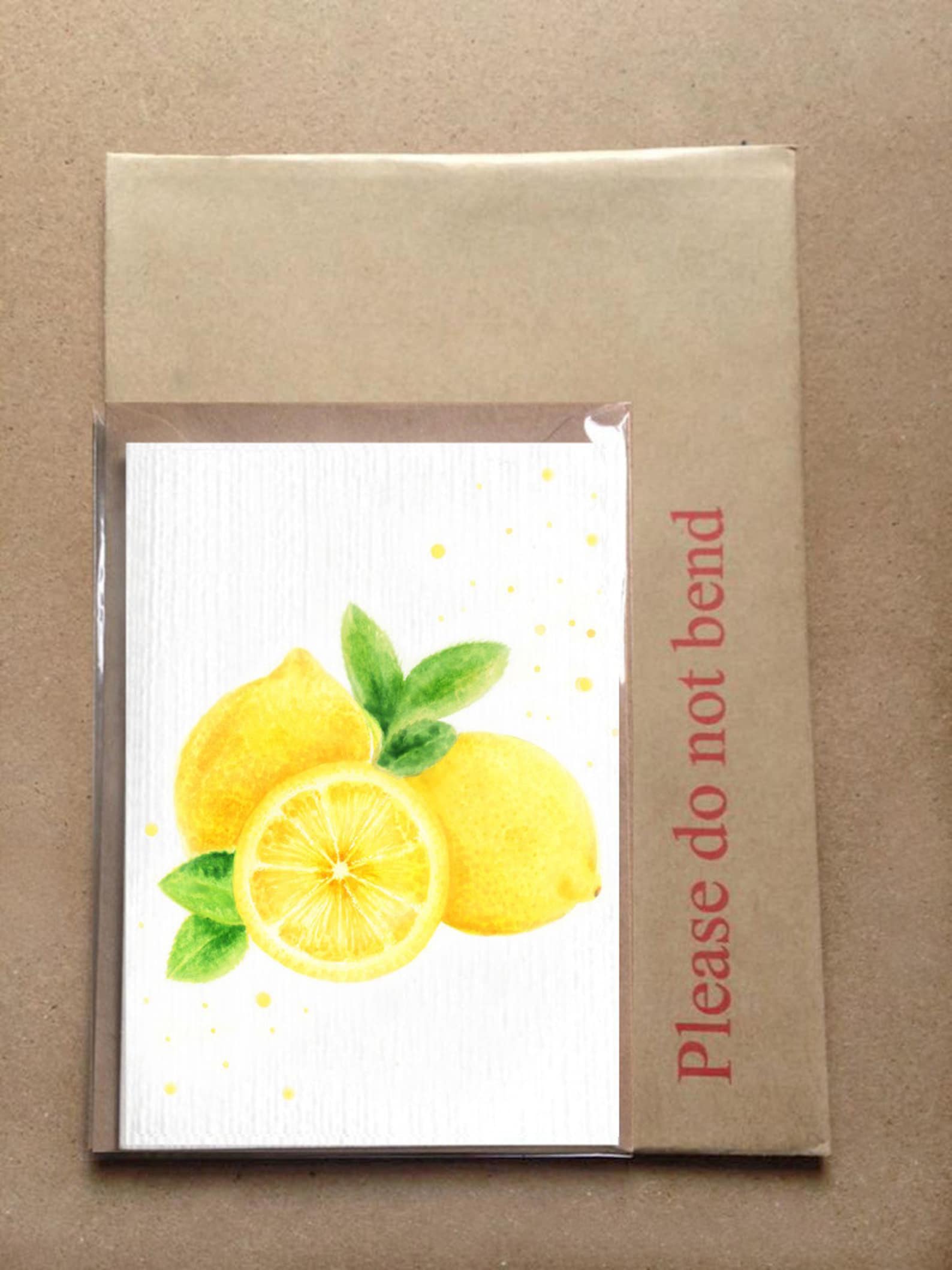 Lemon Card, Birthday Card, Custom Card, Handmade Card, Personalised ...
