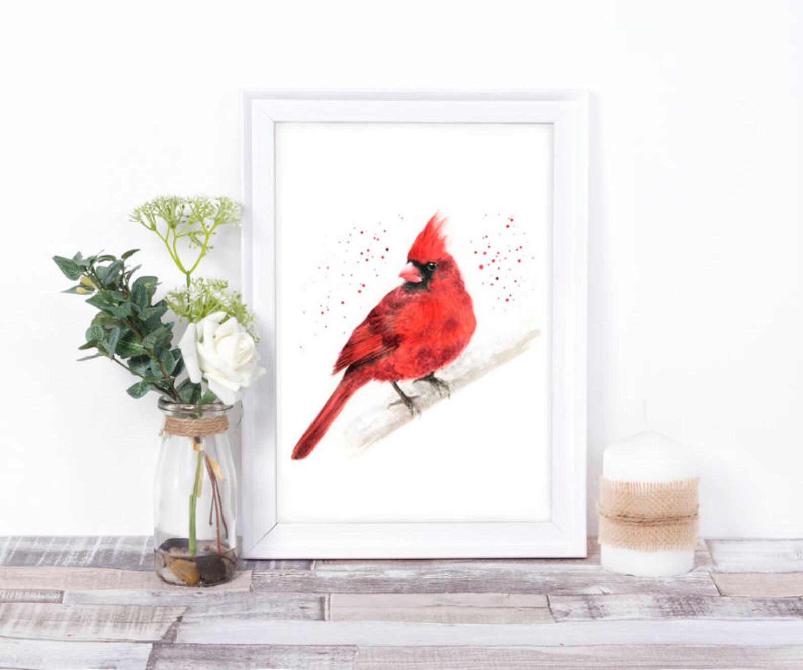 Cardinal Art Cardinal Bird Cardinal Print Cardinal Gifts - Etsy
