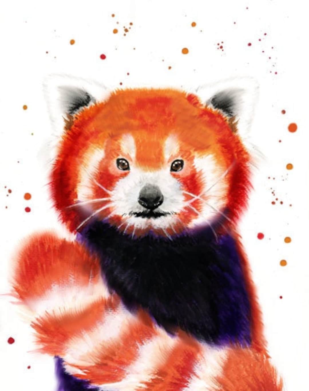 Red Panda Print, Red Panda Gifts, Red Panda Art, Red Panda Art Print ...