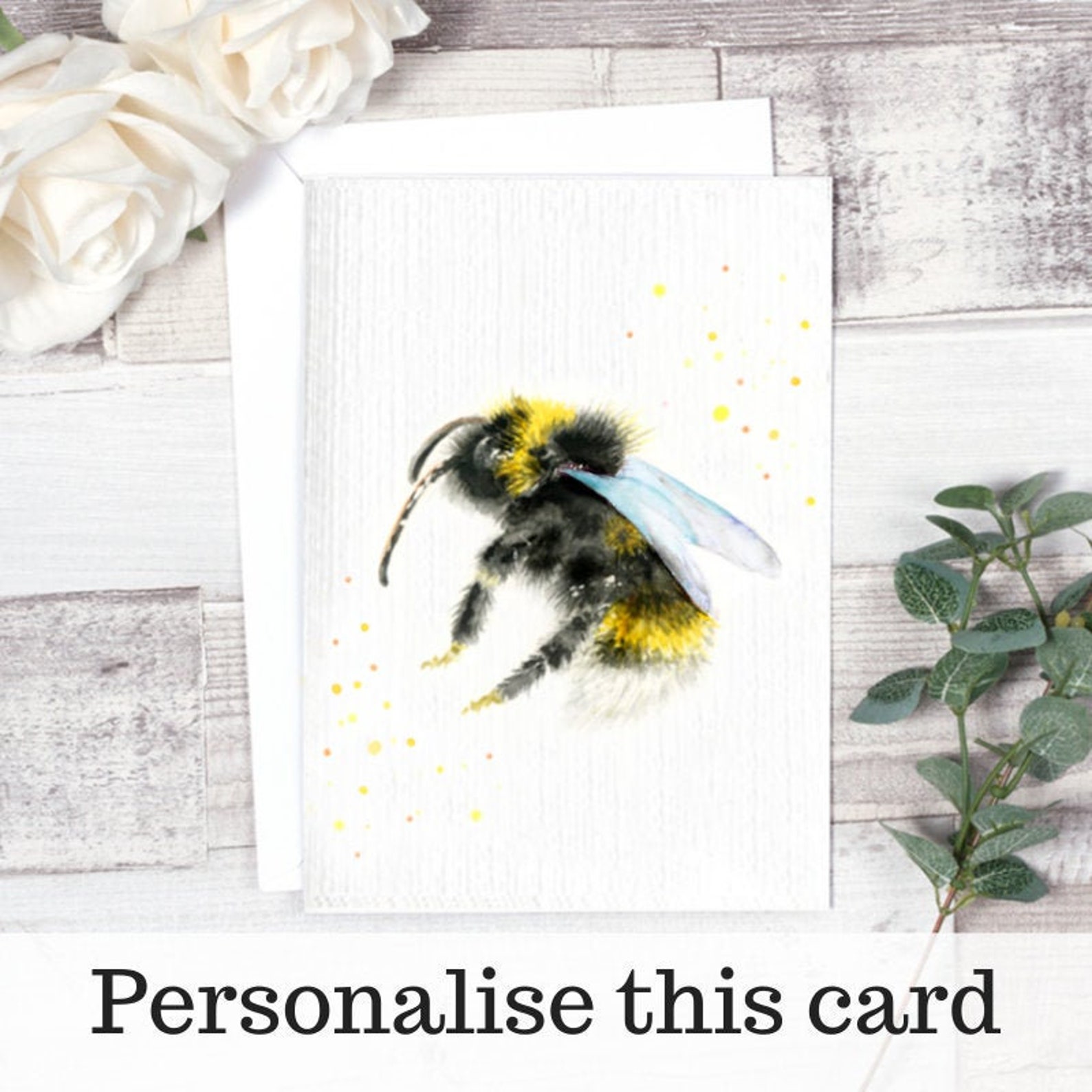 Bee Card Bee Birthday Card Bee Birthday Bee Greeting Card | Etsy