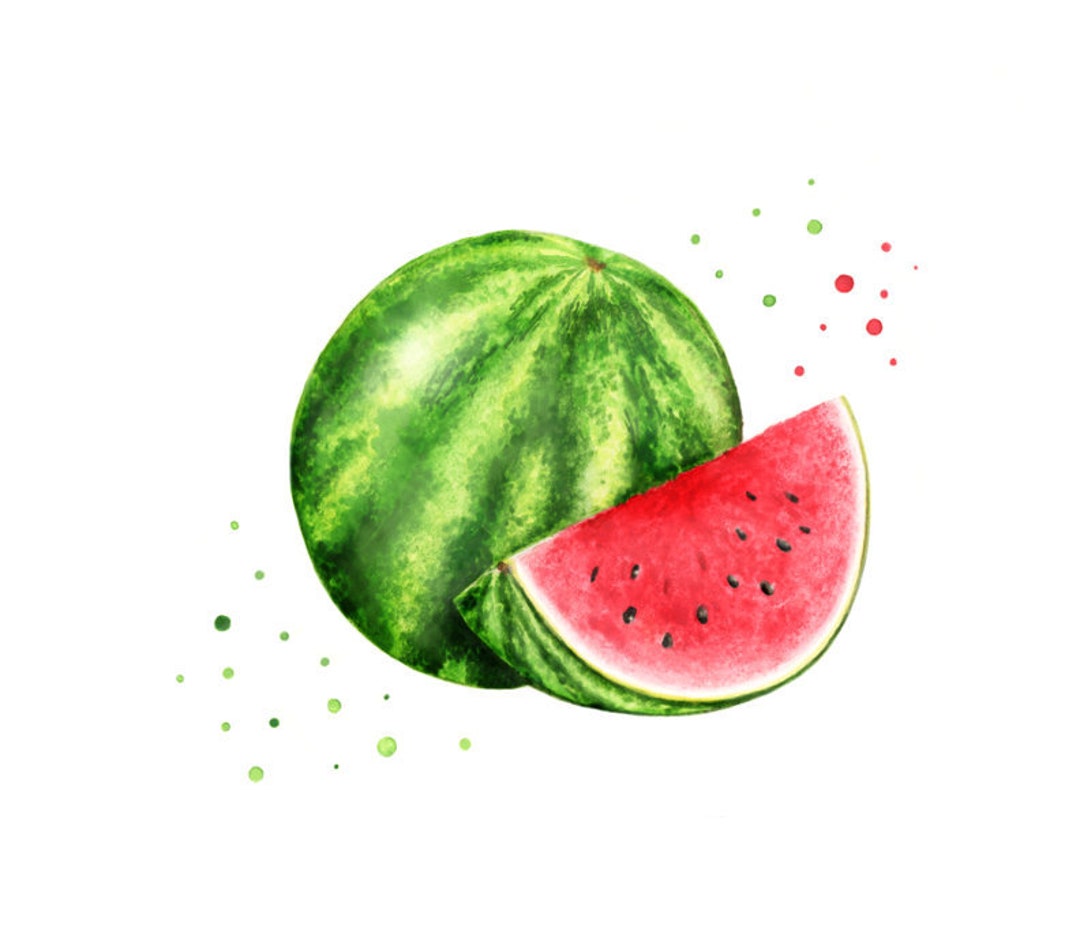 Watermelon Print, Watermelon Gifts, Watermelon Decor, Summer Art Print ...