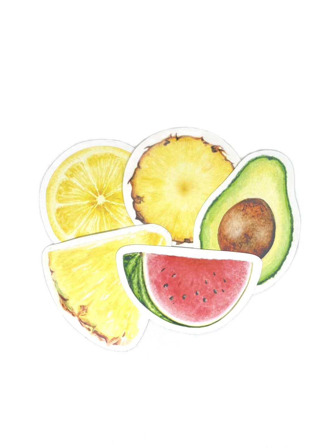 Fruit Stickers, Stickers Pack, Food Stickers, Laptop Stickers, Vinyl ...