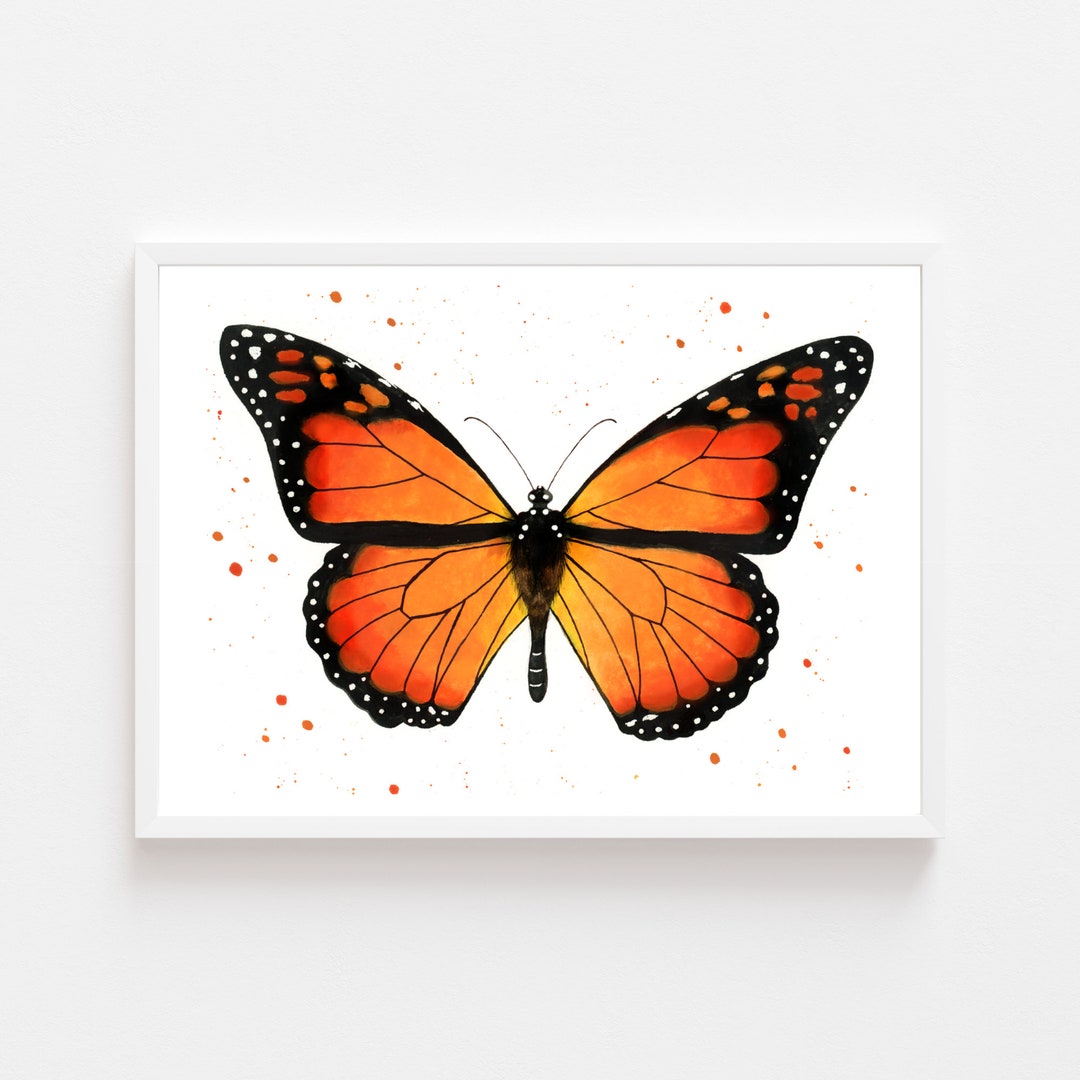 Monarch Butterfly Print, Butterfly Decor, Butterfly Art, Butterfly ...