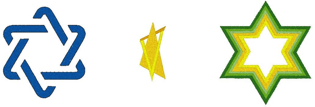 Jewish Machine Embroidery Sampler Pack 15 Total a Design for Each ...