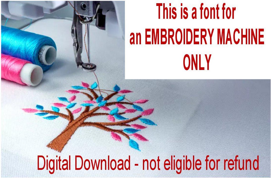 Machine Embroidery Hebrew Font - Ktav Yad (hand Writing) - 3 Sizes in 9 ...