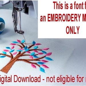 Machine Embroidery Hebrew Font - Ktav Yad (hand Writing) - 3 Sizes in 9 ...