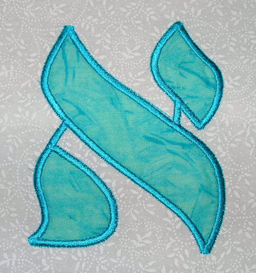 Very Large Hebrew Aleph Bet Machine Embroidery Designs for Applique ...