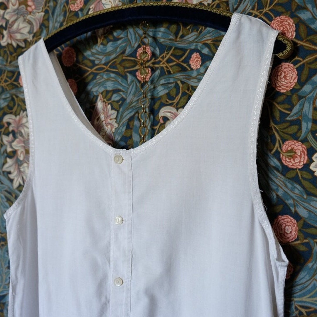 Vintage 1910s 1920s White Under Dress With Lace Skirt Small Medium - Etsy
