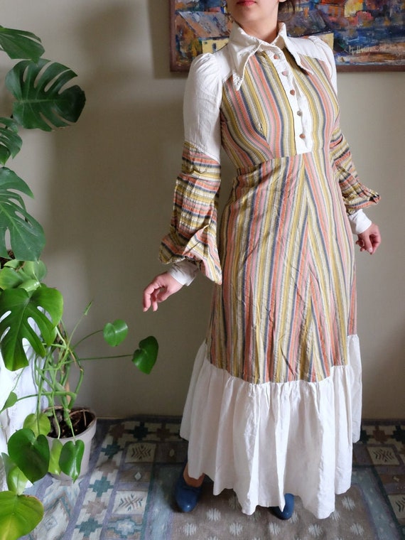 sale Rare Ann Reeves & Co Rare 70s Vintage maxi dress… - Gem