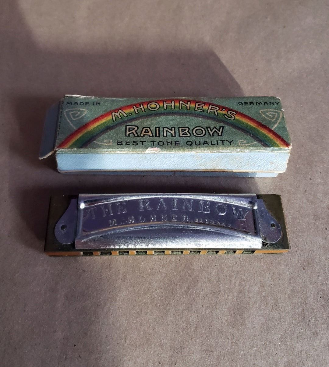 Vintage M. Hohner's RAINBOW Harmonica Germany With Box and Catalog - Etsy