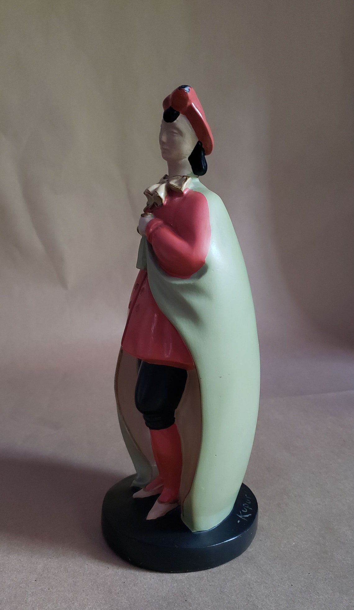 Vintage KUPUR Chalkware Statue Figurine 11 inch | Etsy