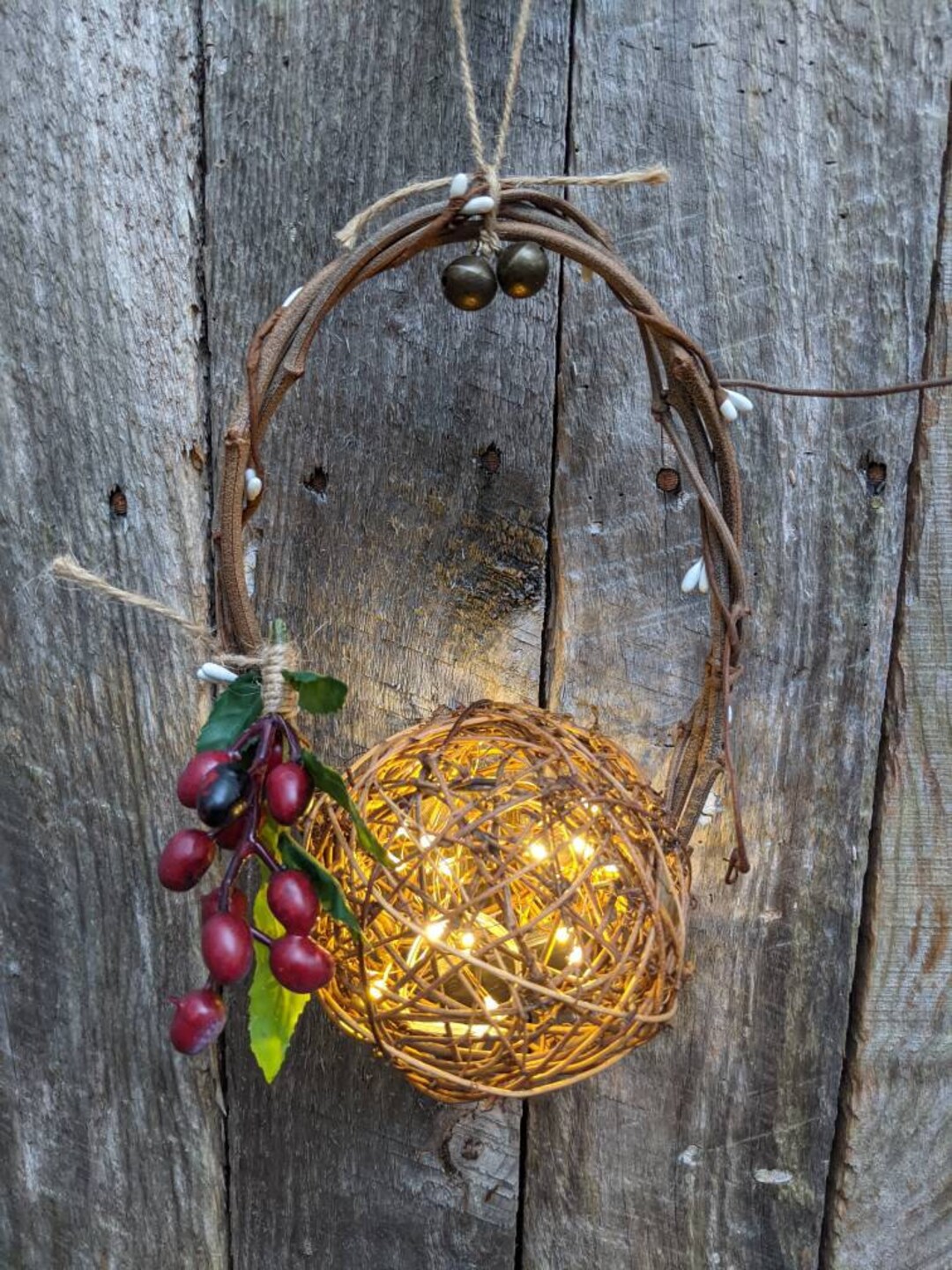 Berry Fairy Lantern - Witch Lantern - Vine Lantern - Pixie Lantern ...