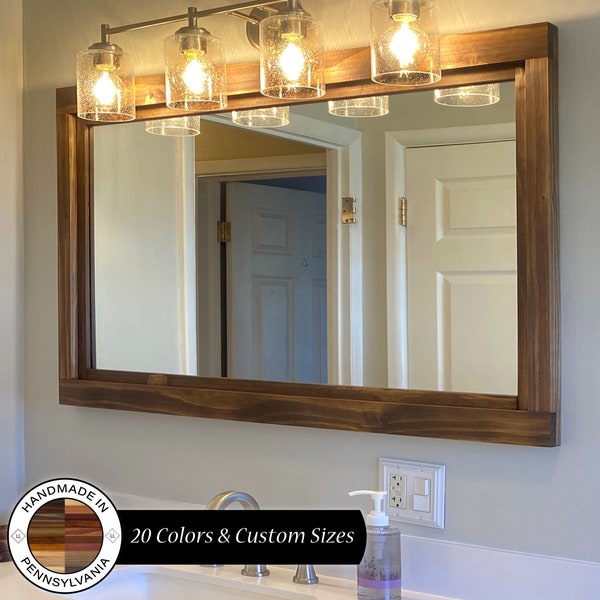 Large Farmhouse Mirror - Etsy