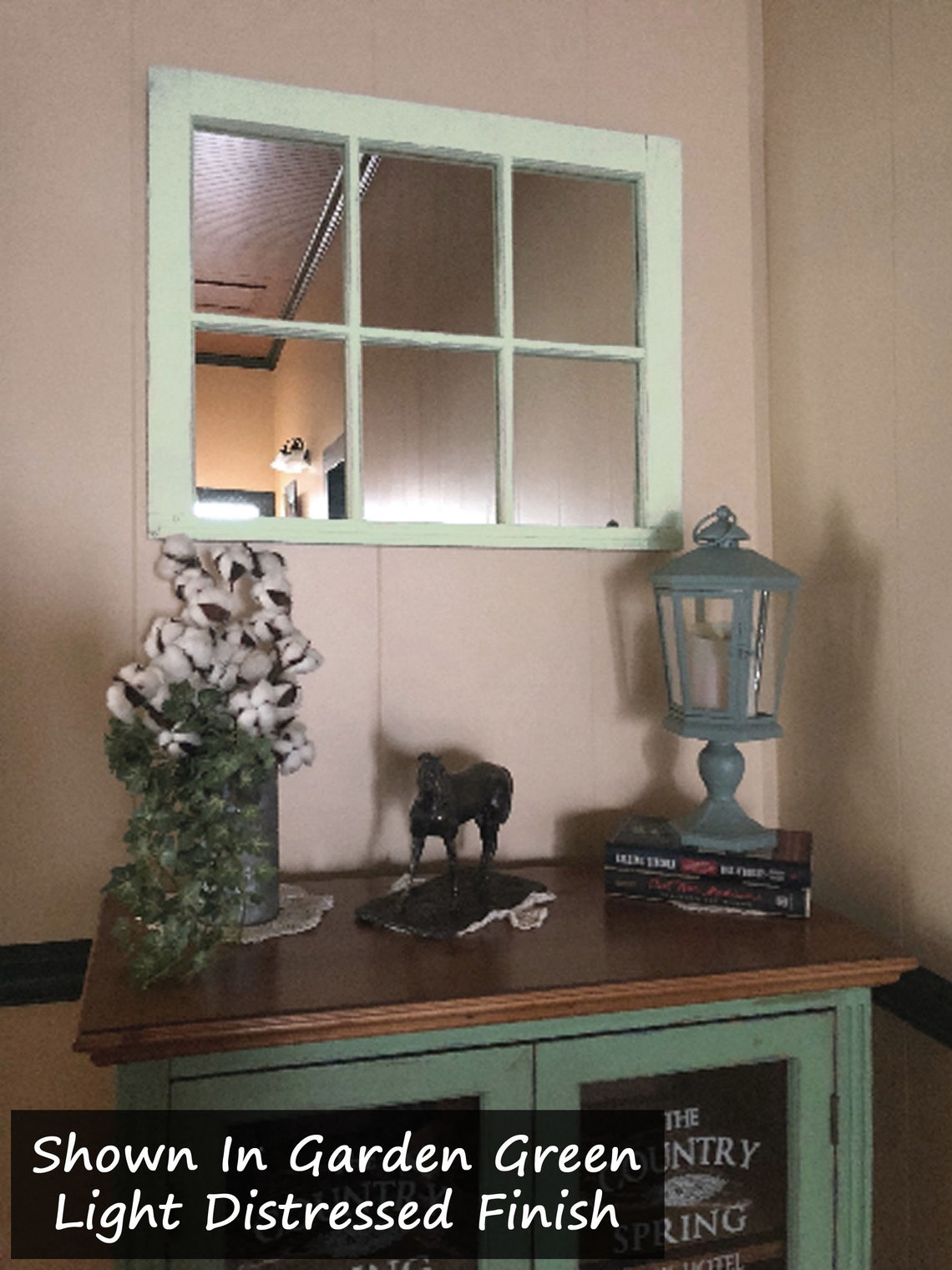 Mirror Wall Decor Reclaimed Wood Window Mirror 6 Pane Frame - Etsy