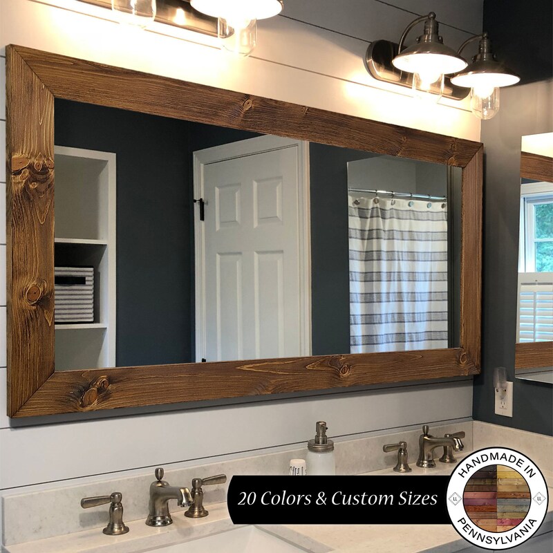 Rustic Mirror - Etsy