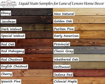 Custom Stain Samples - Etsy
