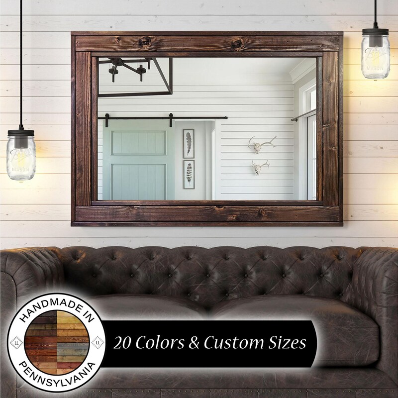 Large Industrial Mirror - Etsy