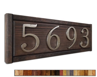 Rustic House Numbers - Etsy