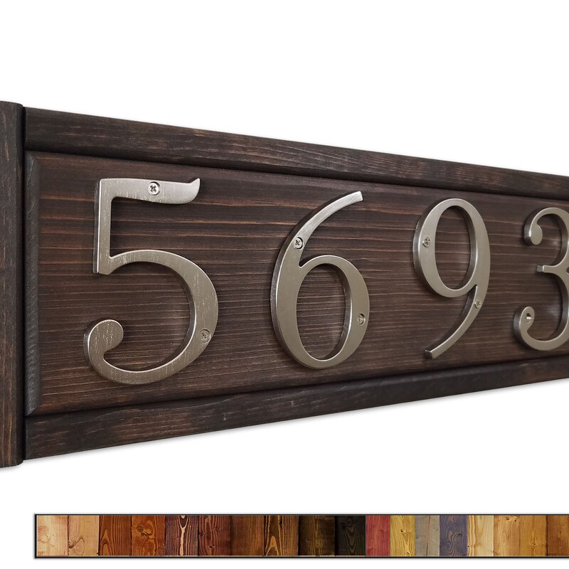 Rustic House Numbers - Etsy