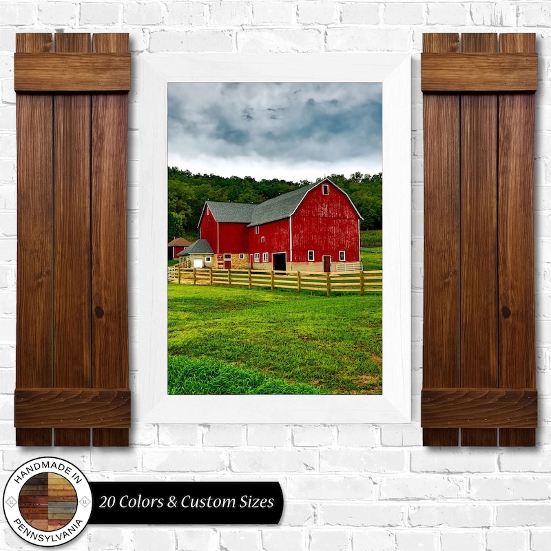 Barn Door Window Shutters - Etsy