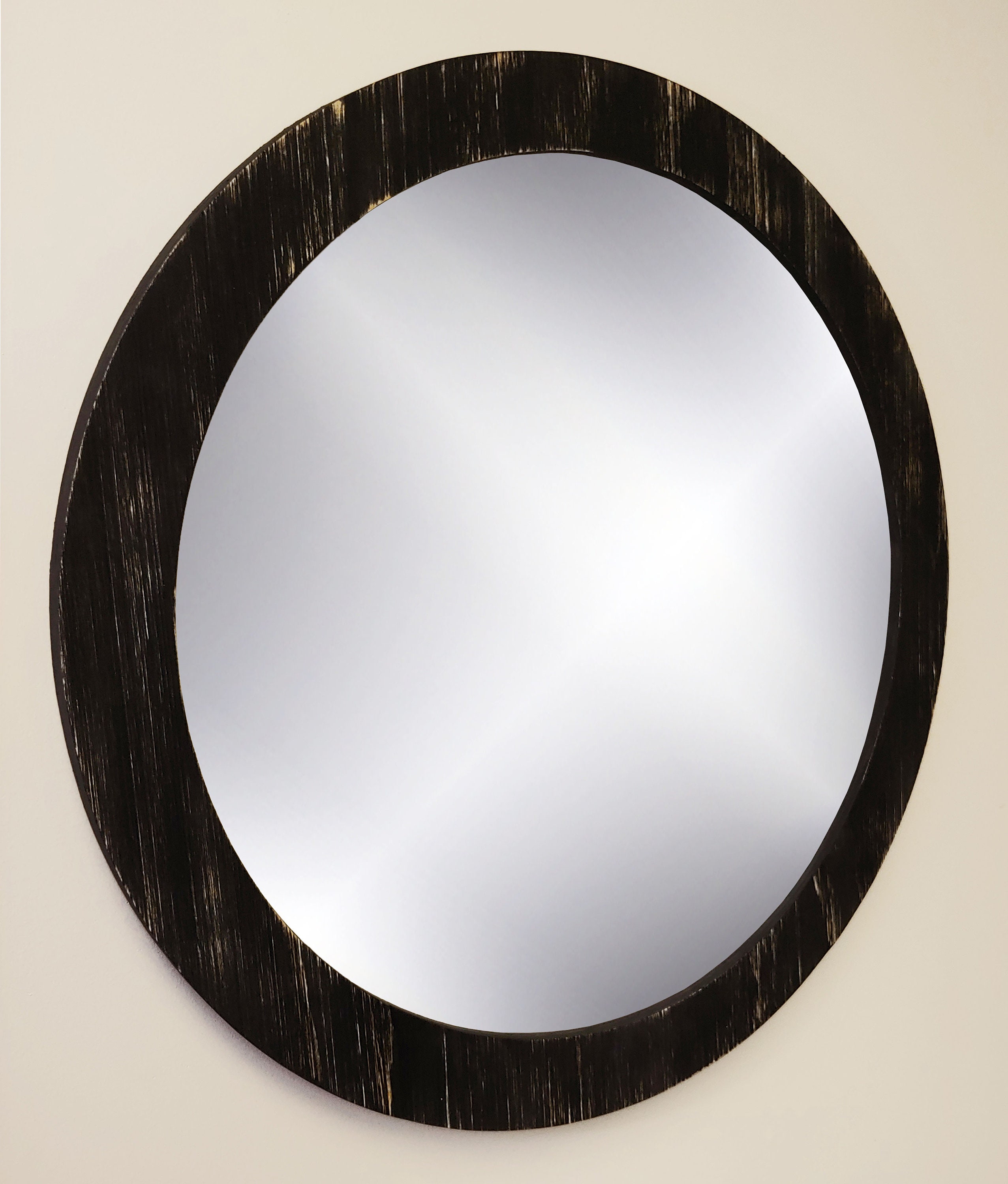 Wood Basics Round Decorative Wall Mirror Mirror Wall Decor | Etsy