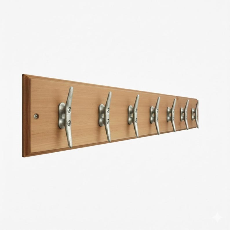 OBX Wall Mounted Cleat Rack - 20 Stain Colors - Clothing Hook, Towel ...
