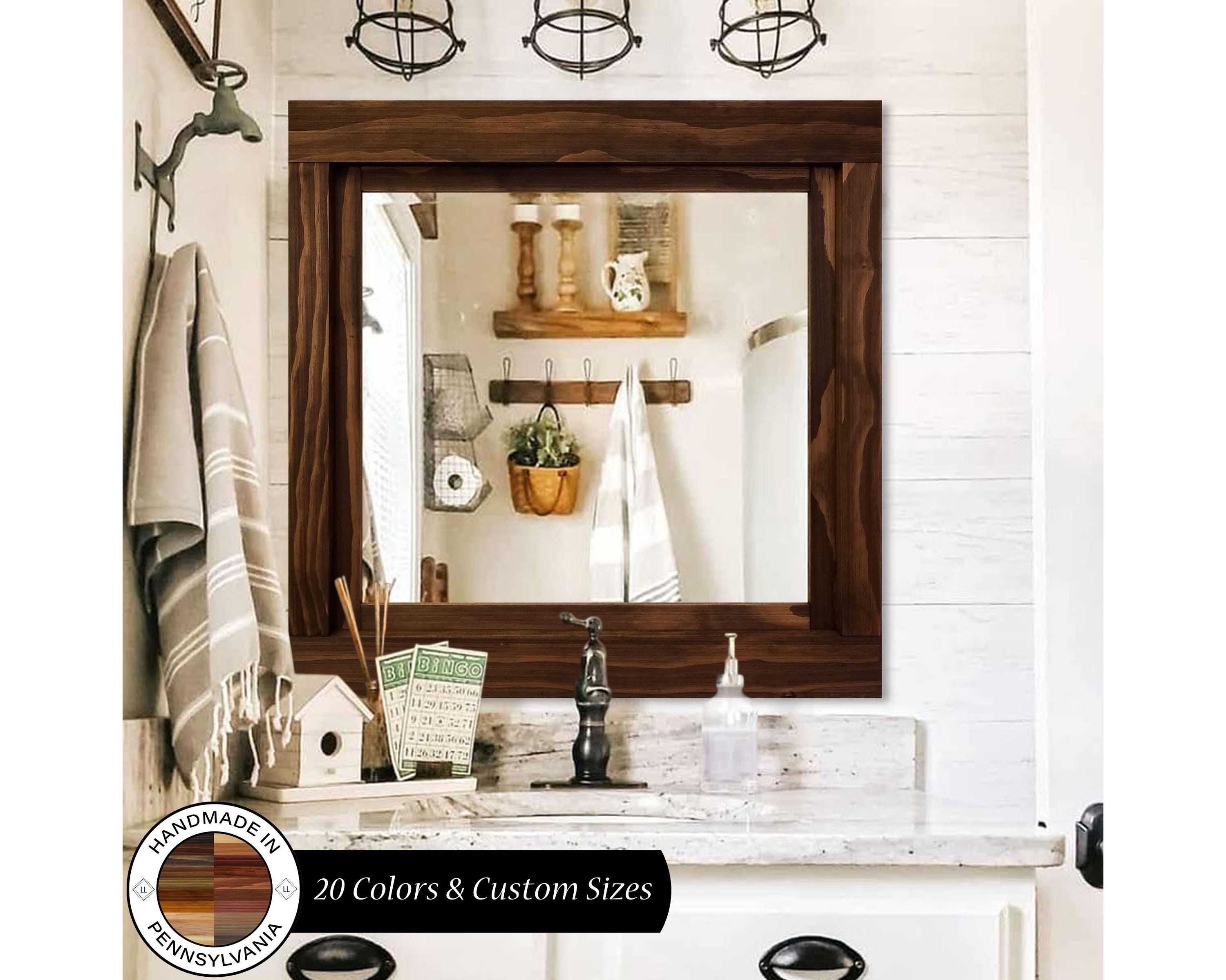 Farmhouse Mirror Frame Barnyard Designs Rustic Farmhouse Full Length