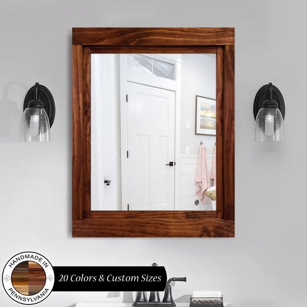 Large Farmhouse Mirror - Etsy