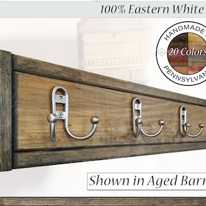 Customizable Utility Wall Hook Rack for Foyer & Mudroom Organization ...