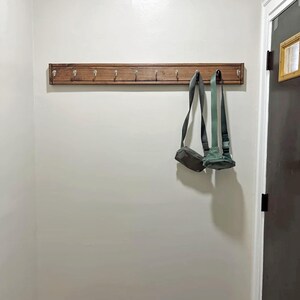 Herringbone Hook Rack, Natural Rustic Wood Design With Strong Metal ...