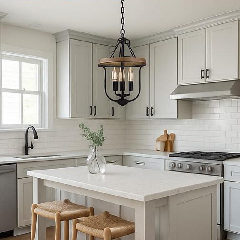 Foyer Black Chandelier Light - Etsy