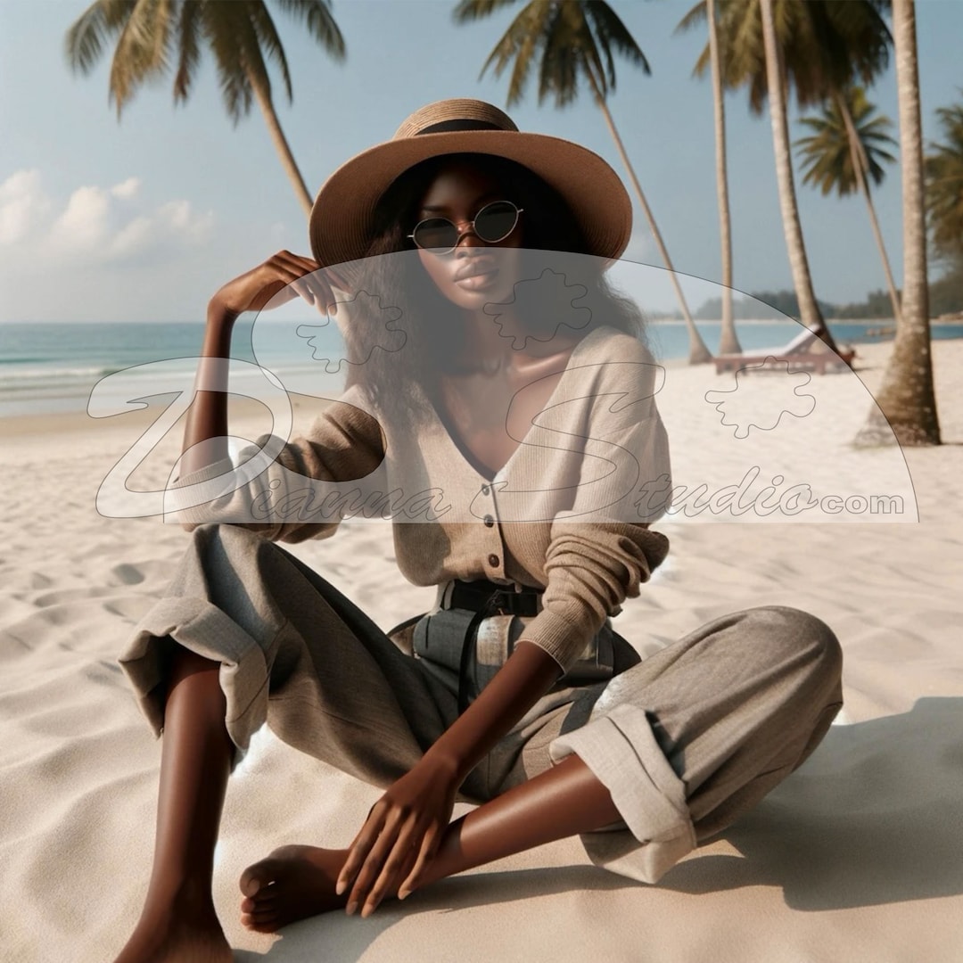 Jamaica Girl Digital Art Instant Png Download Full Color Printable Etsy