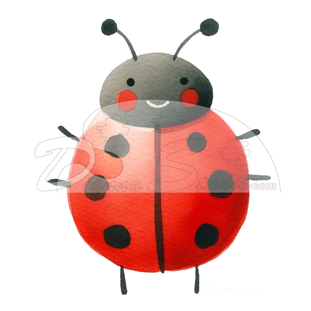 Lady Poka Dot, Red Bug, Bubble Insect, Digital Art, Instant PNG ...