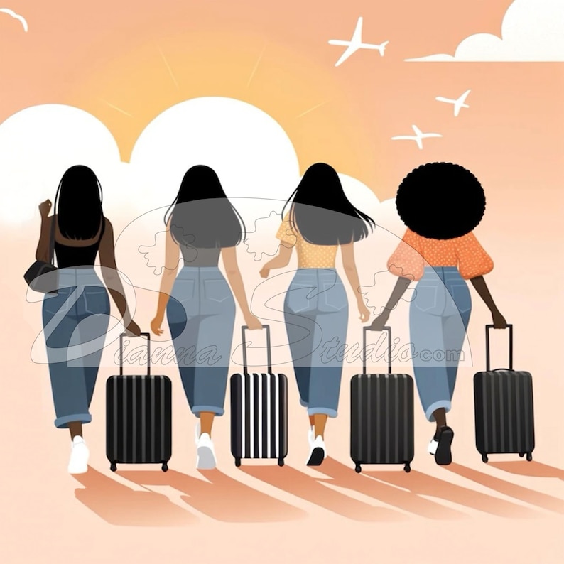 Girls Trip, Travel Besties, Girlfriends Forever, Pinky Swear, Digital ...