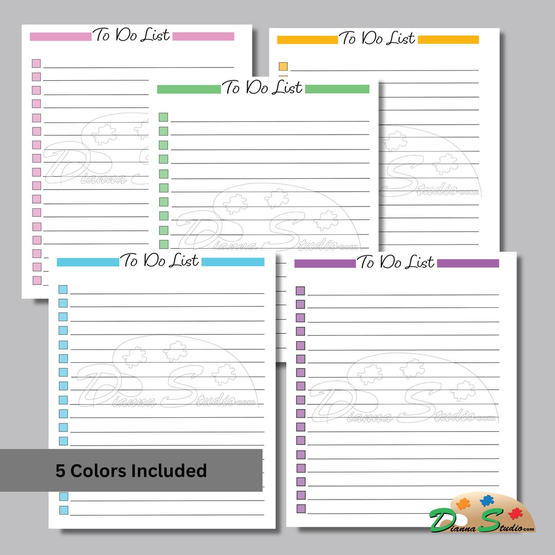 Printable to Do List Bundle: Simple Tasks, Top Priorities (letter Size ...