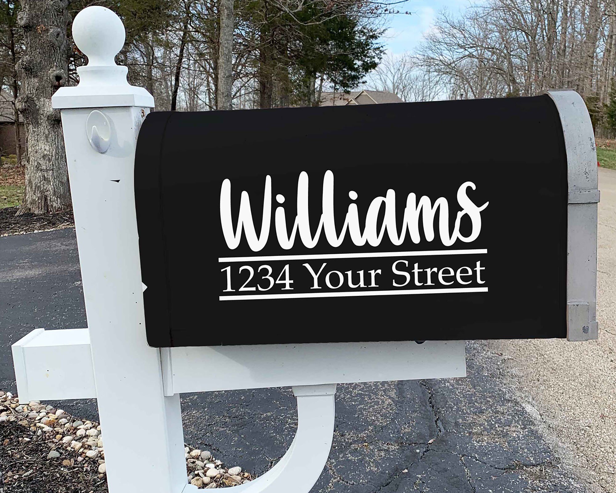 Mailbox Decal Mailbox Sign Custom Mailbox Vinyl Name Decal - Etsy