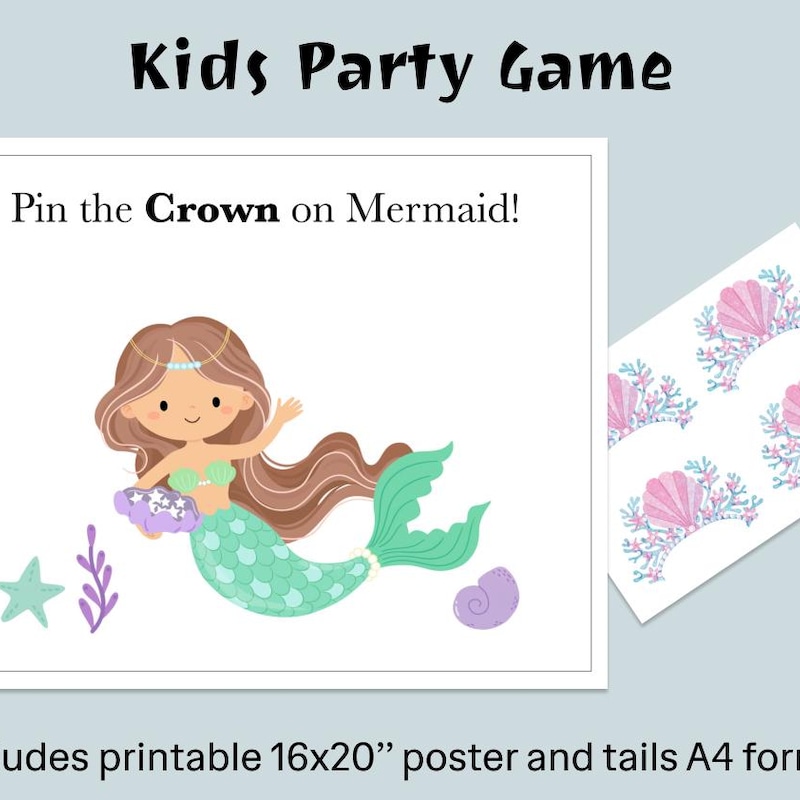 Pin the Tail on the Mermaid - Etsy Canada