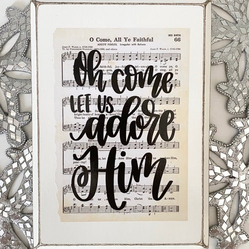 Oh Come Let Us Adore Him SVG Christmas Svg Christmas Shirt - Etsy