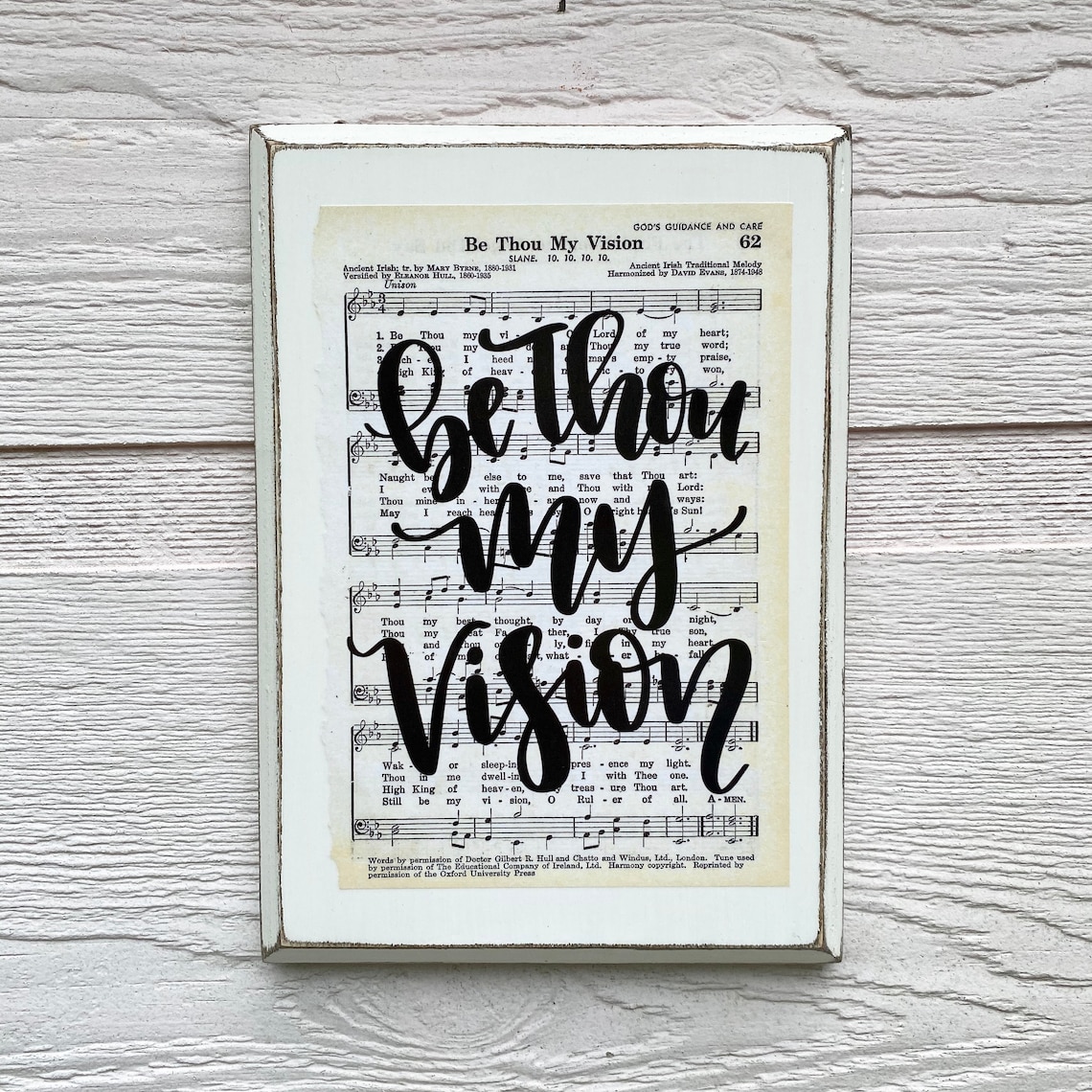 Be Thou My Vision Hymn Wall Art Be Thou My Vision Art | Etsy