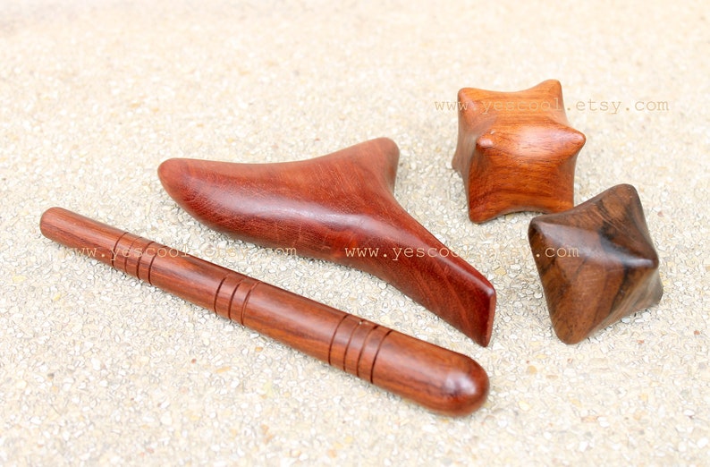 Hand Massage Tool Rosewood Wooden Self Massage Tools Set 3 Etsy