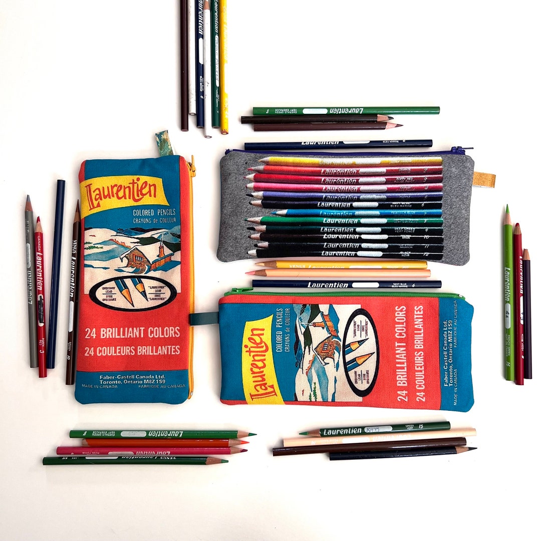 Laurentien Pencil Crayon Inspired Pencil Case - Etsy Canada