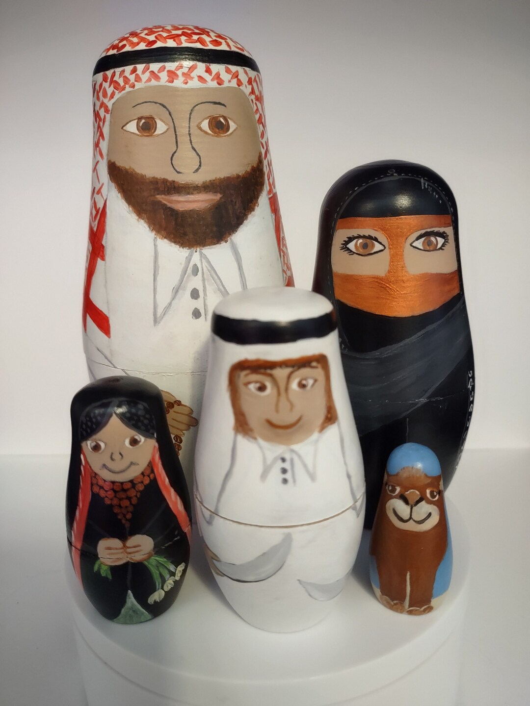 Muslim Arab Sheik Family Nesting Dolls With Camel - Etsy