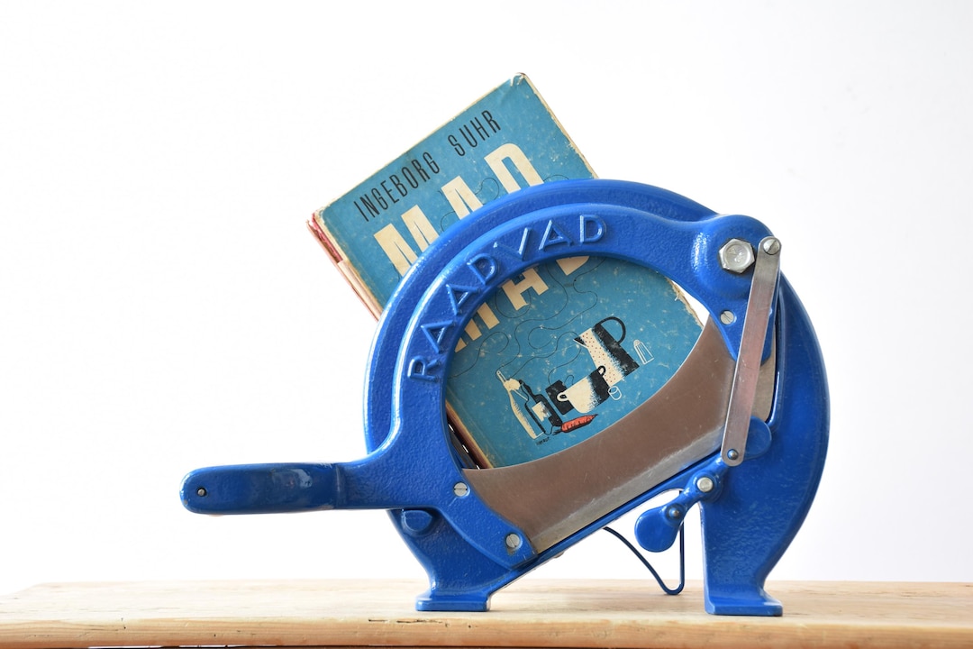 Vintage RAADVAD Denmark Bread Slicer / Cutter Original Blue Model 294 ...