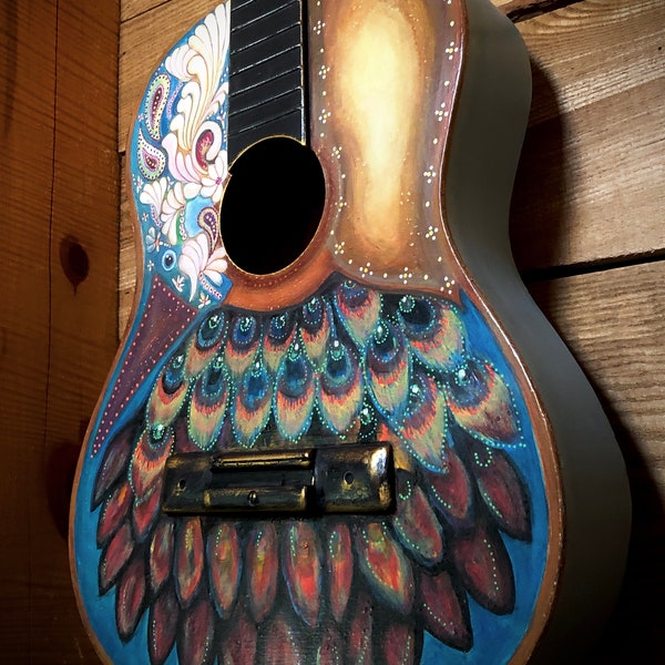 Hand Painted Guitar - Etsy