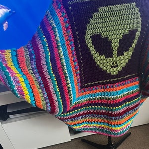 Crocheted Alien Cardigan - Etsy