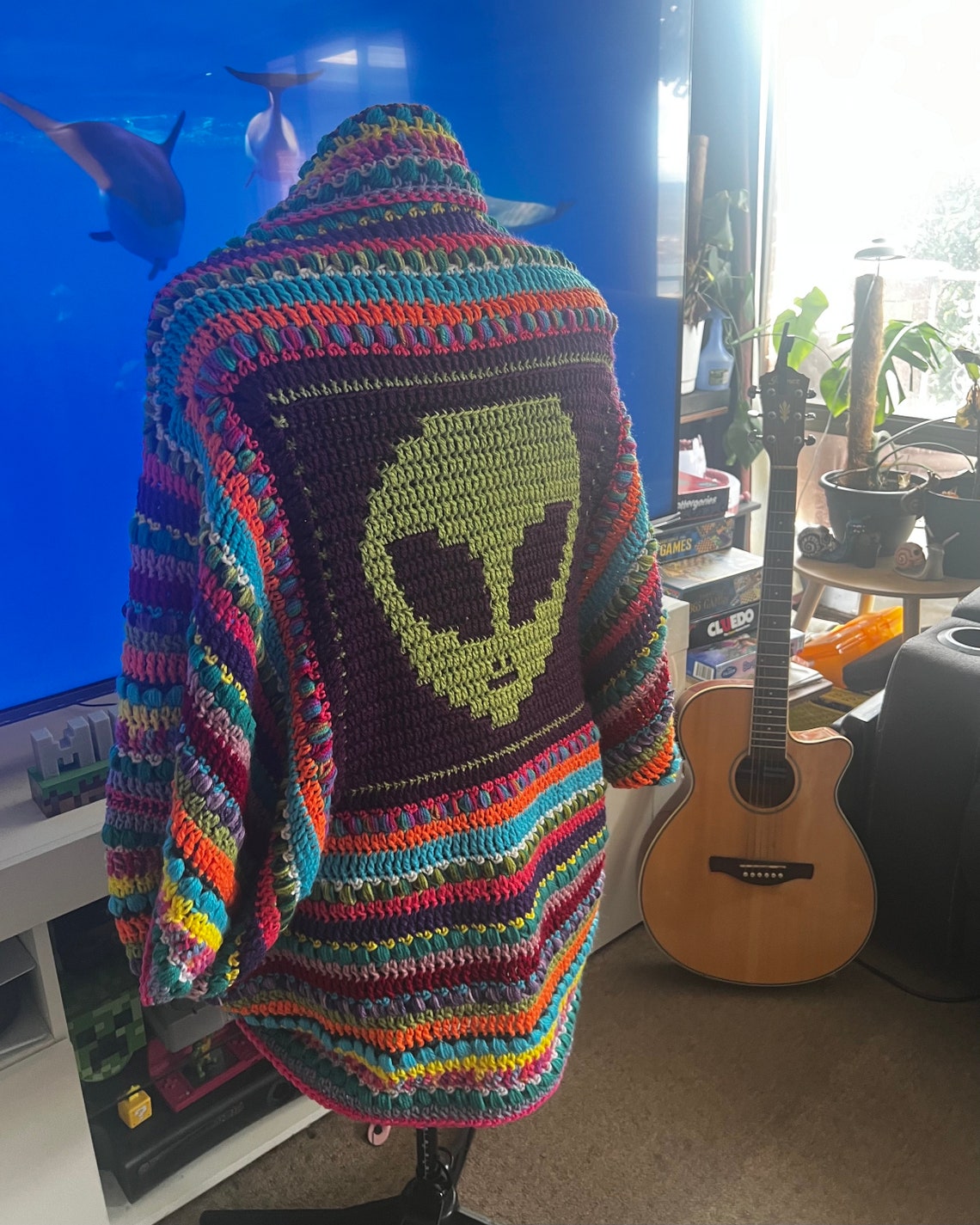 Crocheted Alien Cardigan - Etsy