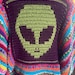 Crocheted Alien Cardigan - Etsy